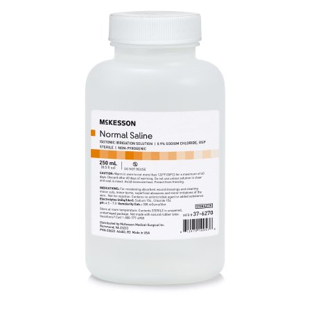 Normal Saline Irrigation Solution - OTC McKesson 0.9% Sodium Chloride ...