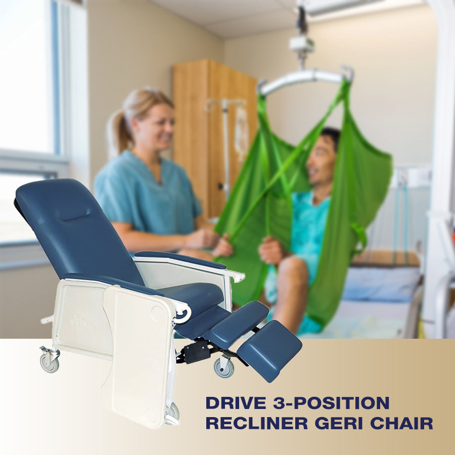 Drive 3-Position Recliner Geri Chair – State Medical Equipment