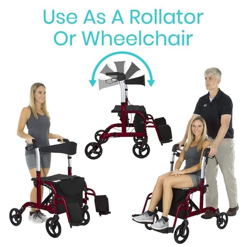 Vive Wheelchair Rollator – State Medical Equipment
